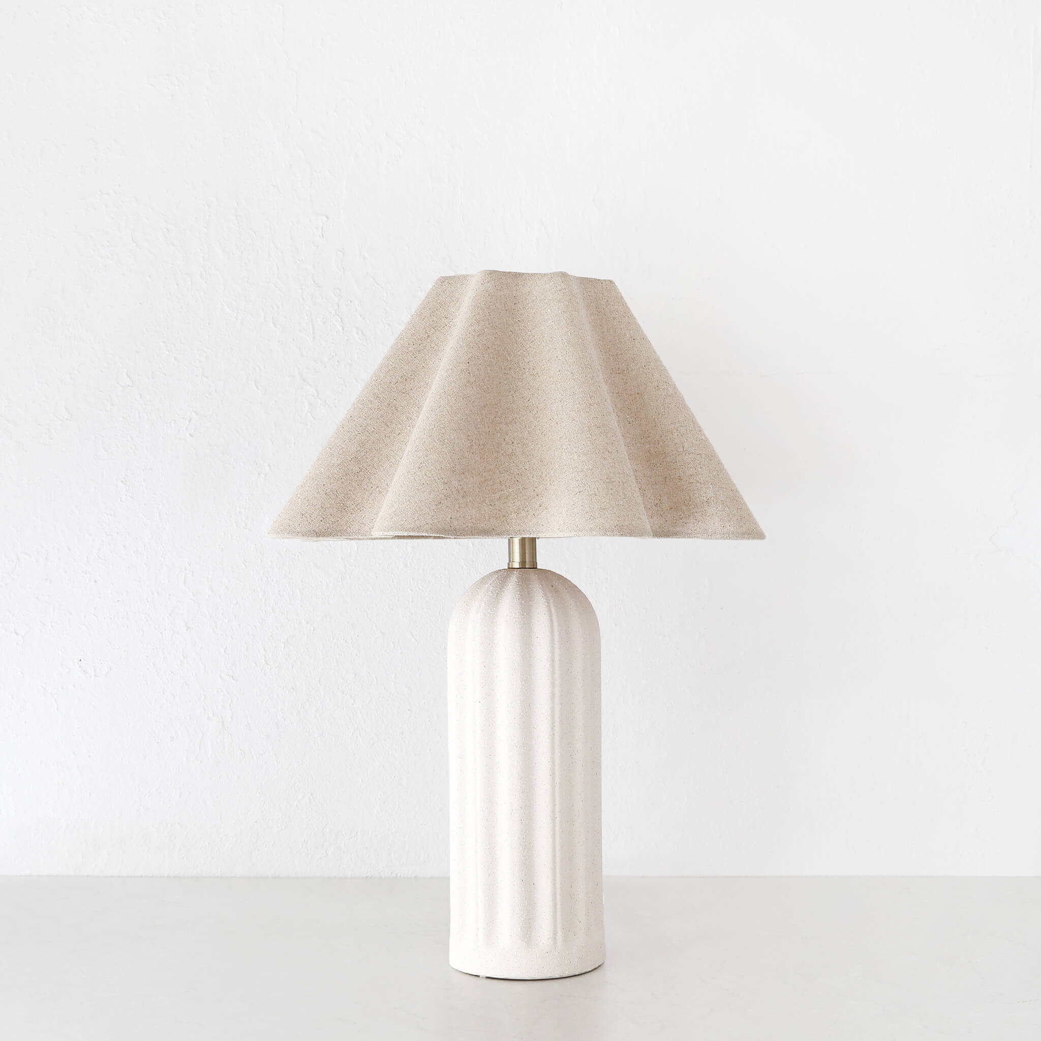 ALBERTA TABLE LAMP | NATURAL CERAMIC – Living By Design