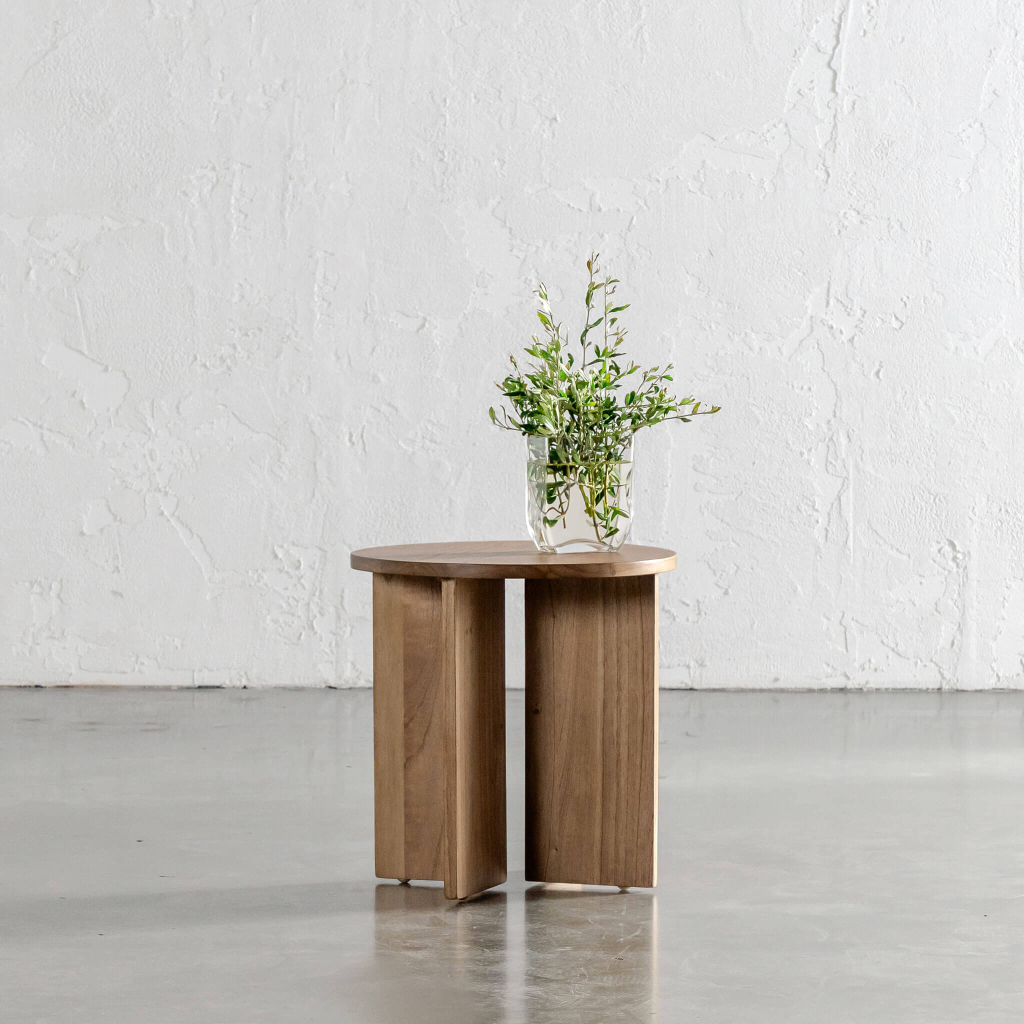 AMARA CROSS BASE SIDE TABLE | 45CM | NATURAL – Living By Design