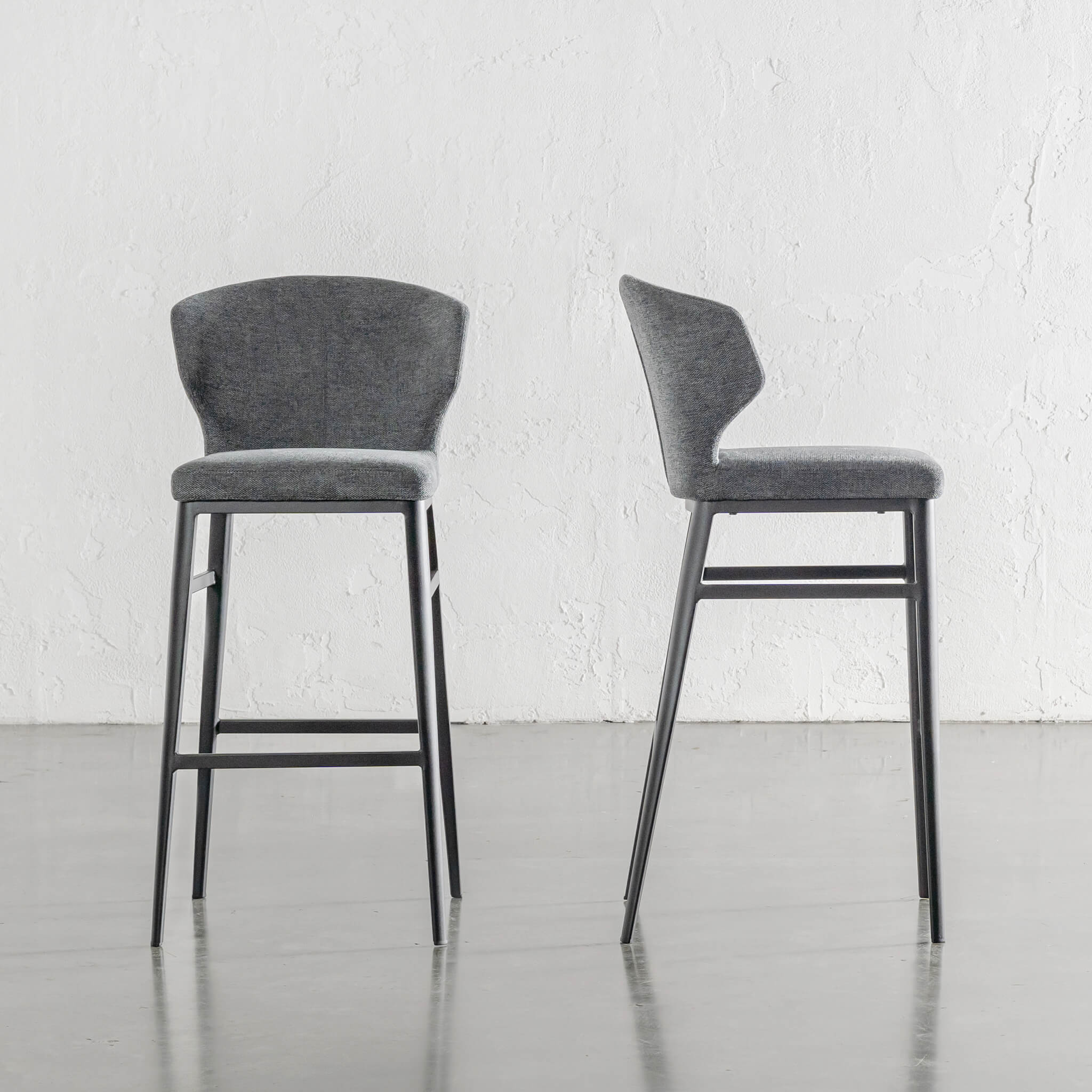 ANDERS BAR CHAIR | GRANITE SHADOW WEAVE – Living By Design