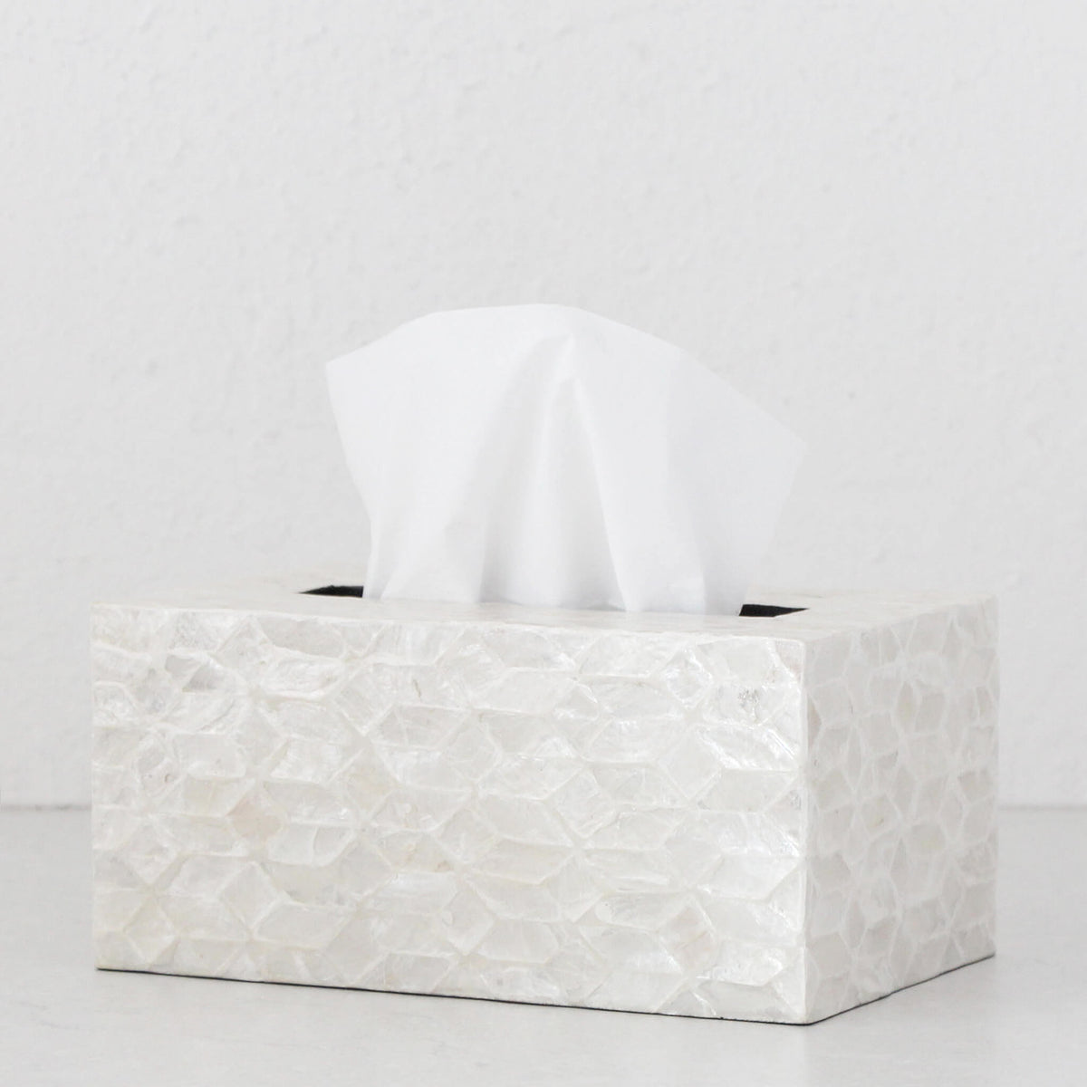 BELLE INLAY TISSUE BOX COVER | SET OF 2 | RECTANGLE | IVORY – Living By ...