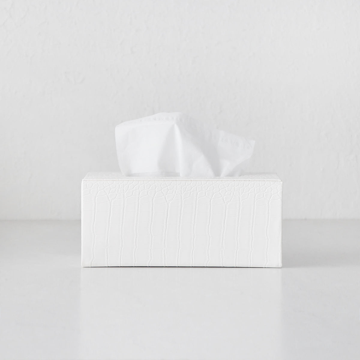 BOND CROCODILE RECTANGLE TISSUE BOX COVER | BUNDLE X2 | LIME WHITE ...