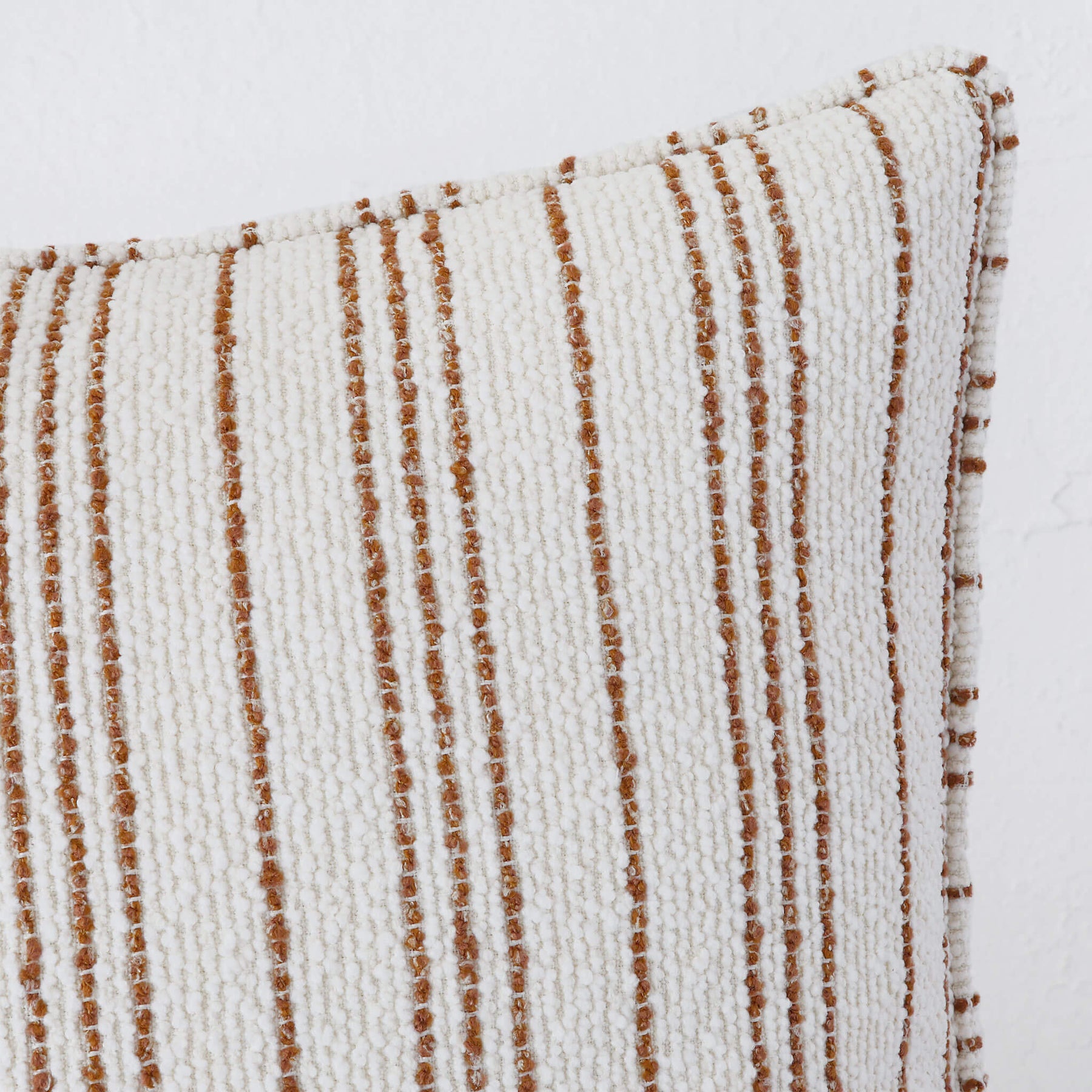 CAMPANIA STRIPE CUSHION BUNDLE X2 | 40X60 | BONE + BURNT CARAMEL STRIP ...