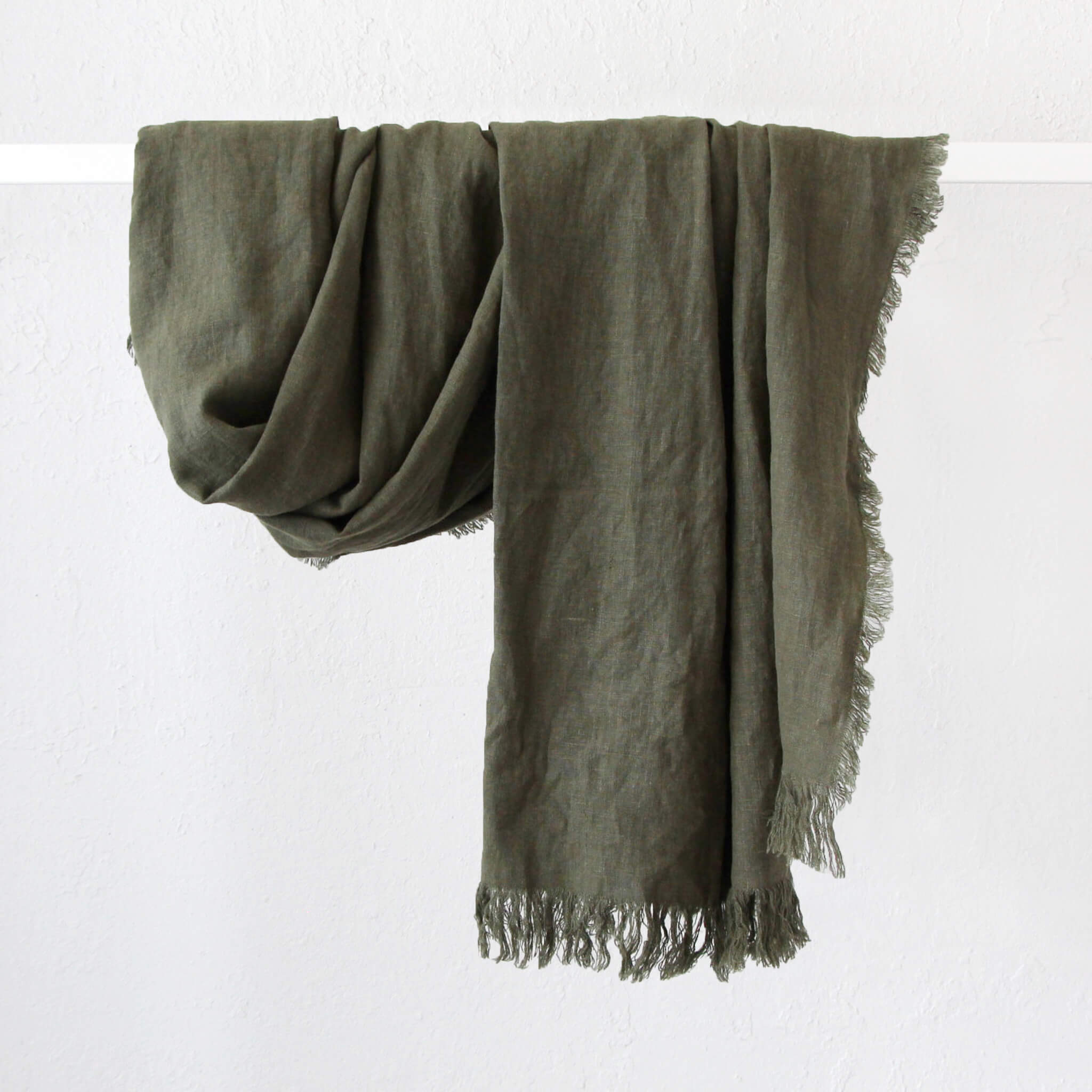 LBD EXCLUSIVE | FRENCH LINEN THROW | 180X140CM | TUSCAN OLIVE – Living ...