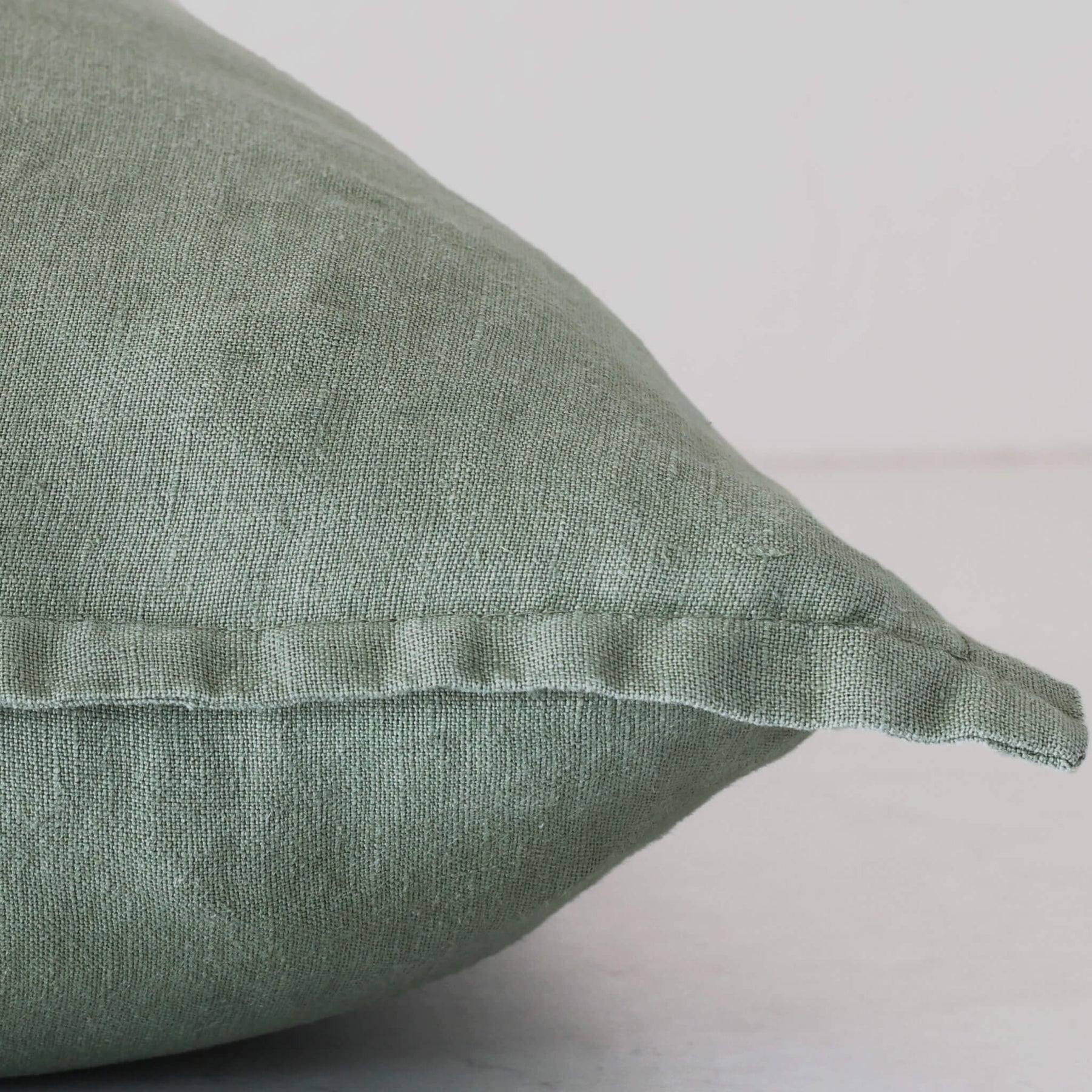 FRENCH LINEN CUSHION BUNDLE X2 | 60 X 60CM | EUCALYPTUS LEAF – Living ...