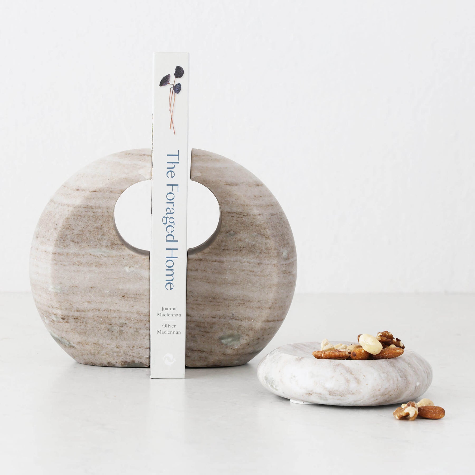 MINERAL SOLID MARBLE CONCAVE DISH | 13CM | BEIGE MARBLE – Living By Design