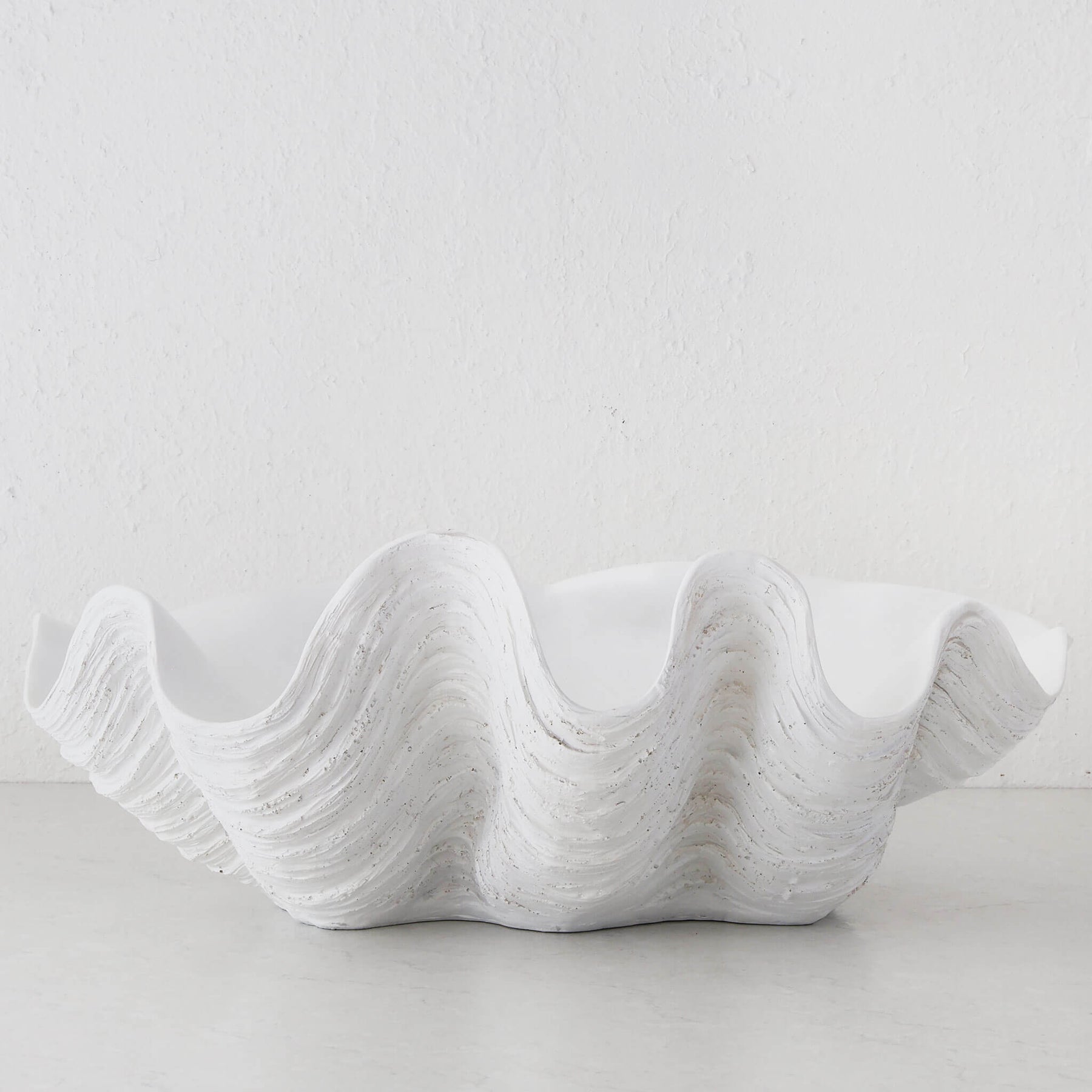 GIANT CLAM SHELL | DECORATIVE BOWL | WHITE RESIN | EXTRA LARGE – Living ...
