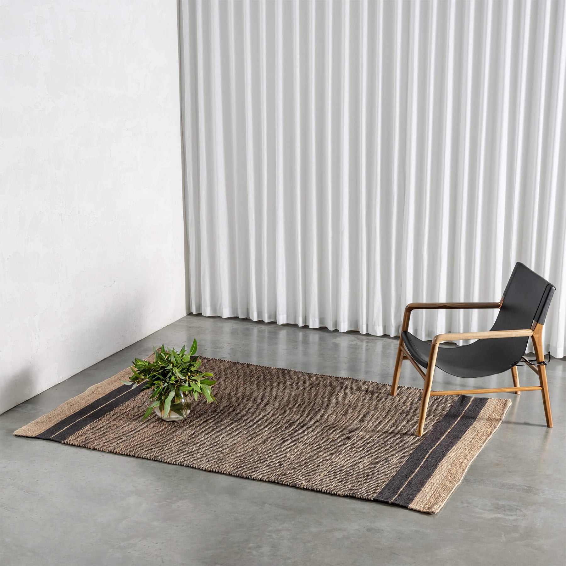 50% FINAL SALE | HAYMAN JUTE RUG | NATURAL + BALTIC STONE - 200 X 300C ...