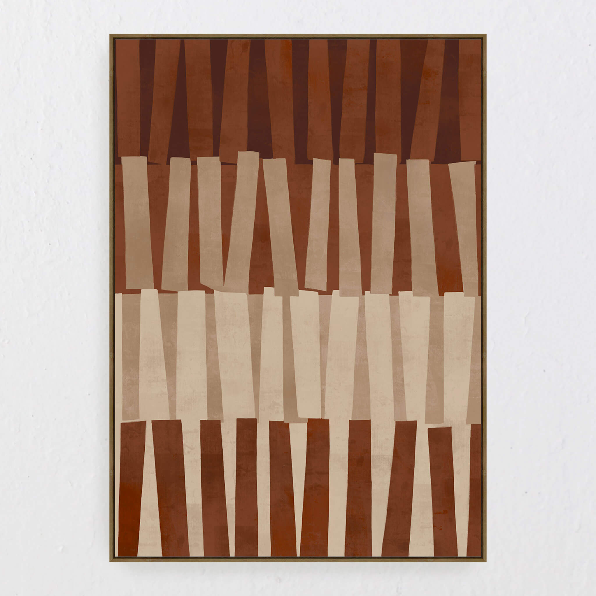 LBD EXCLUSIVE | PASSAU FRAMED CANVAS PRINT | 100X140CM | CLAY + SAND ...