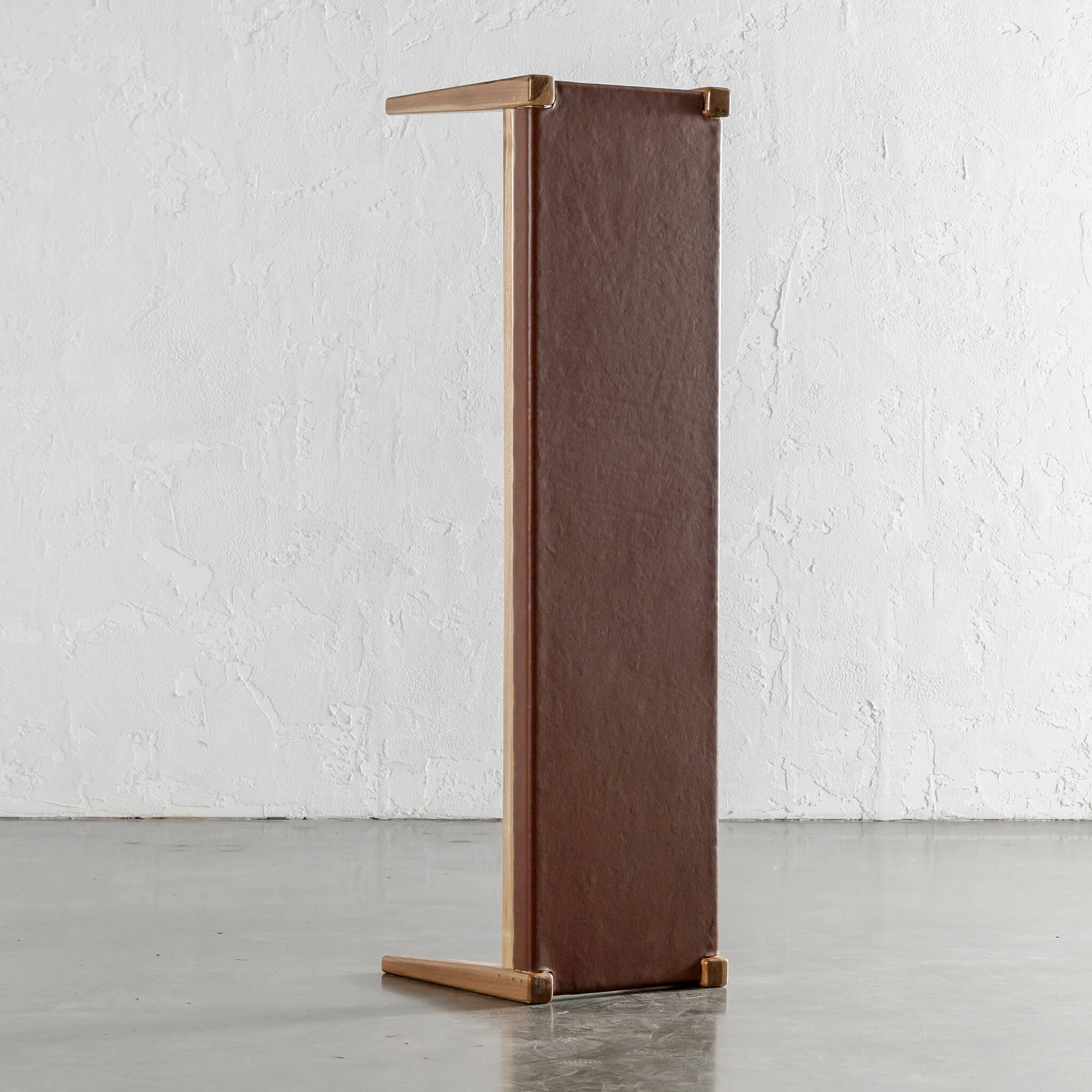 MALAND SOLID LEATHER + TEAK BENCH | TAN LEATHER HIDE – Living By Design