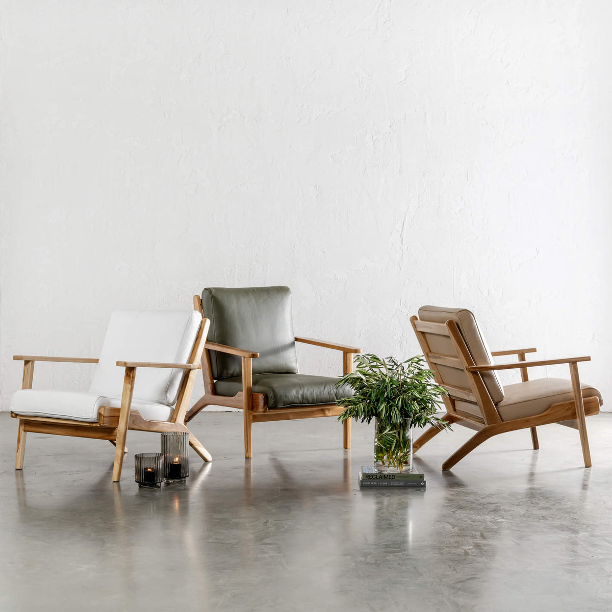 MALAND SVEN ARMCHAIR | OLIVE GREEN LEATHER – Living By Design
