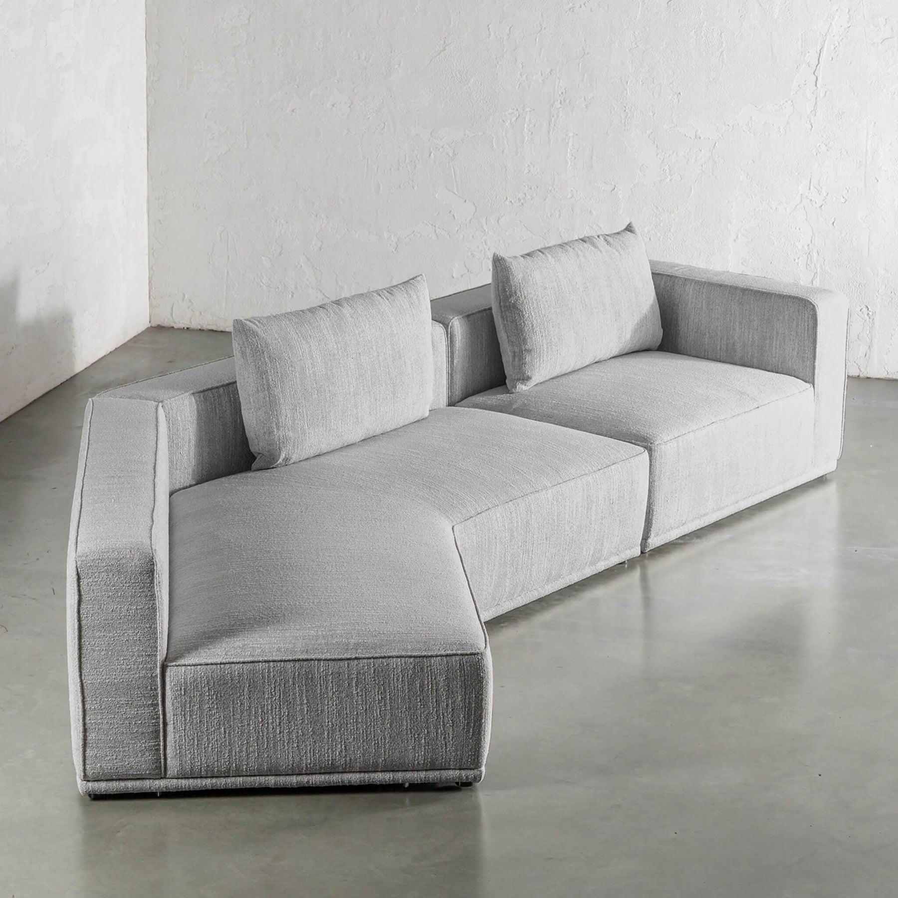 MALONNO MODULAR CHAISE LOUNGE SOFA | ANISEED ASH GREY – Living By Design