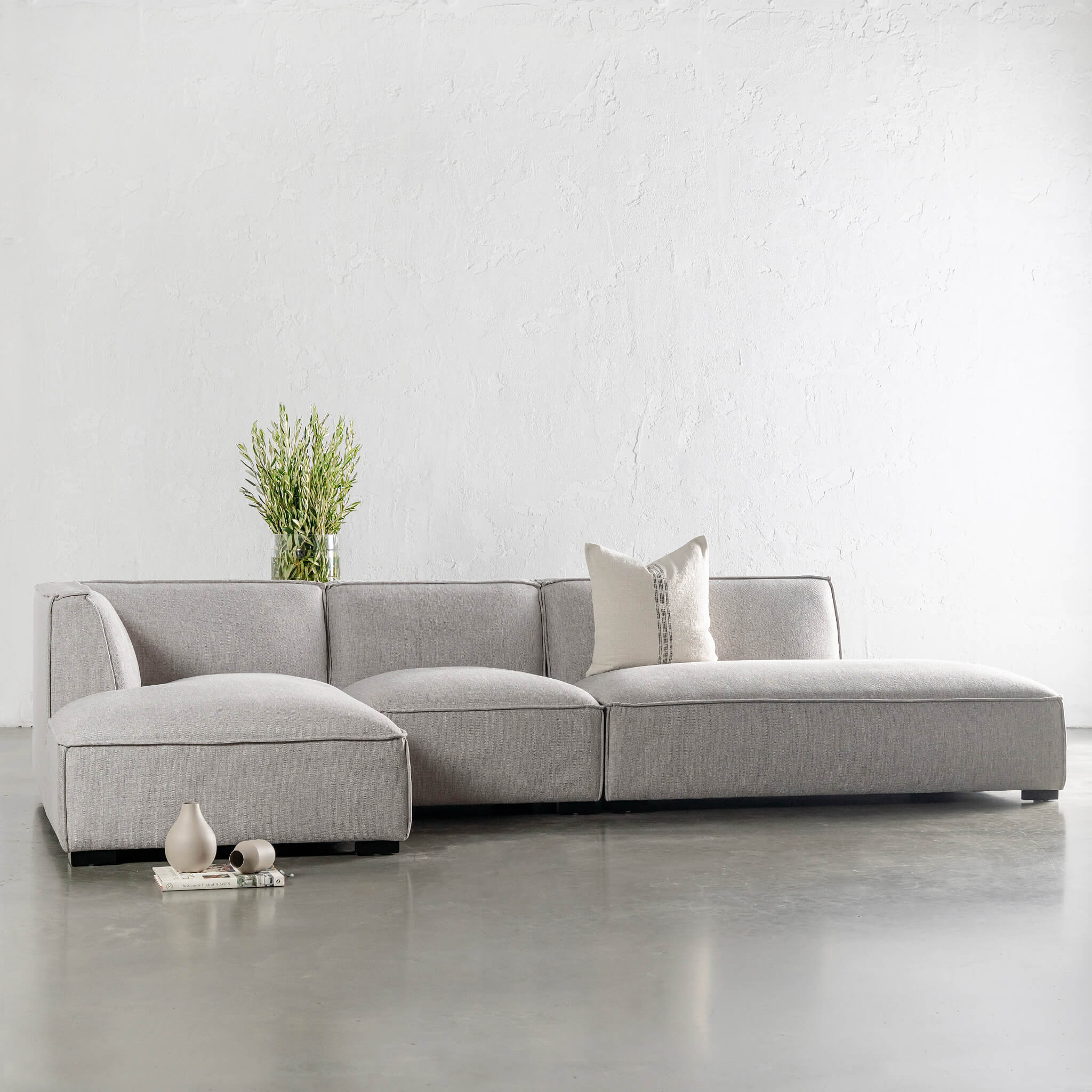 50% LTD SALE | PROVATO MODULAR OPEN ENDED SOFA | COASTAL FOG – Living ...