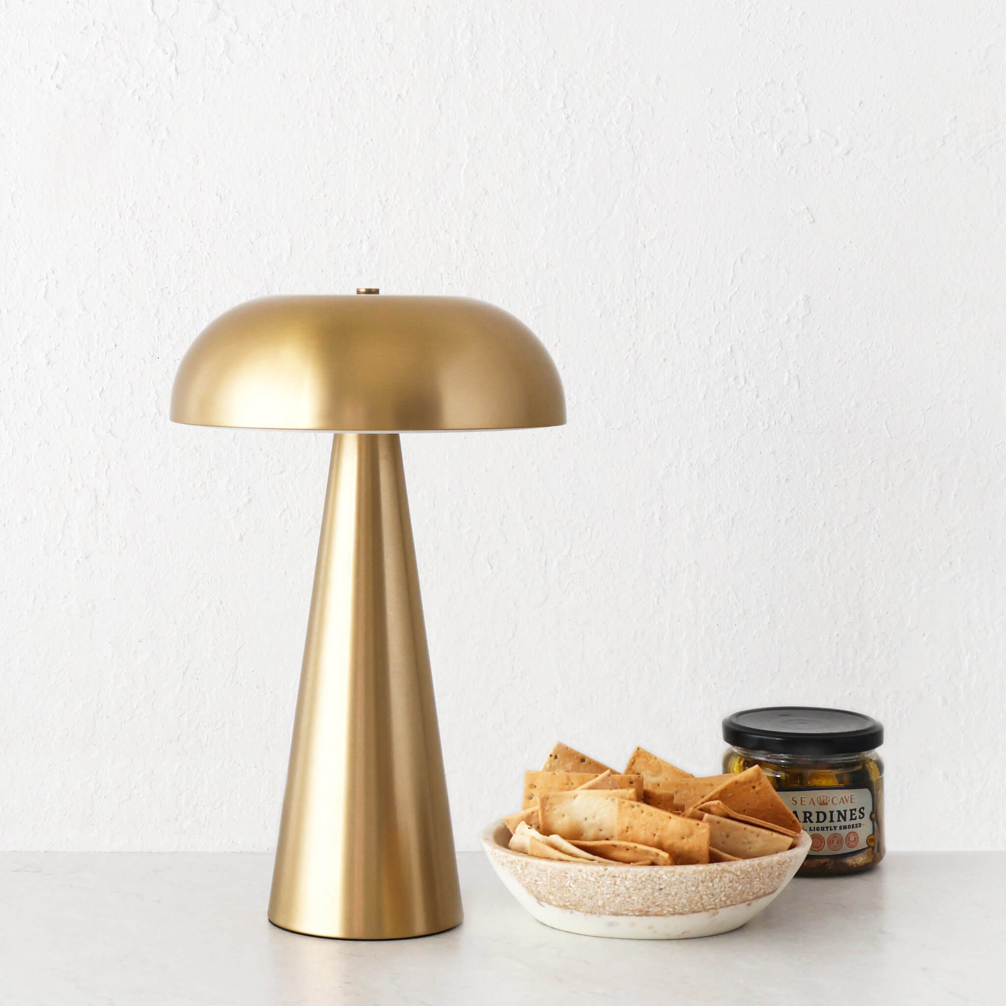 SANTA ANTONIO DOME LED RECHARGEABLE LAMP | 35CM | ANTIQUE BRASS ...