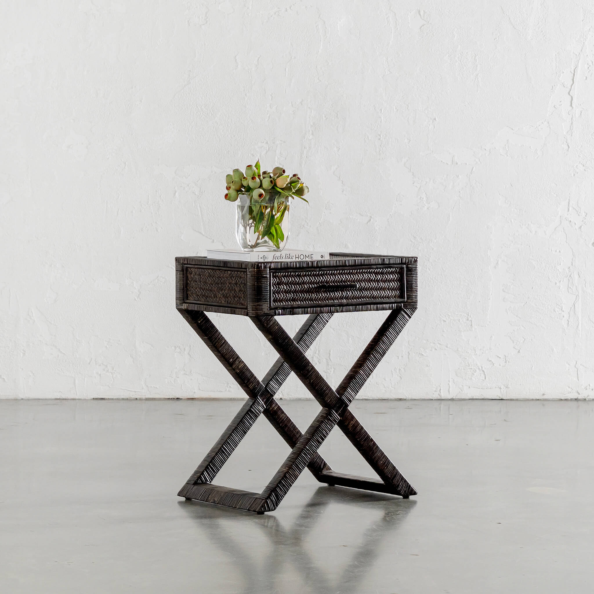 SAN AUGUSTINE RATTAN HERRING WEAVE | CROSS LEG BEDSIDE | NIGHT SKY RAT ...