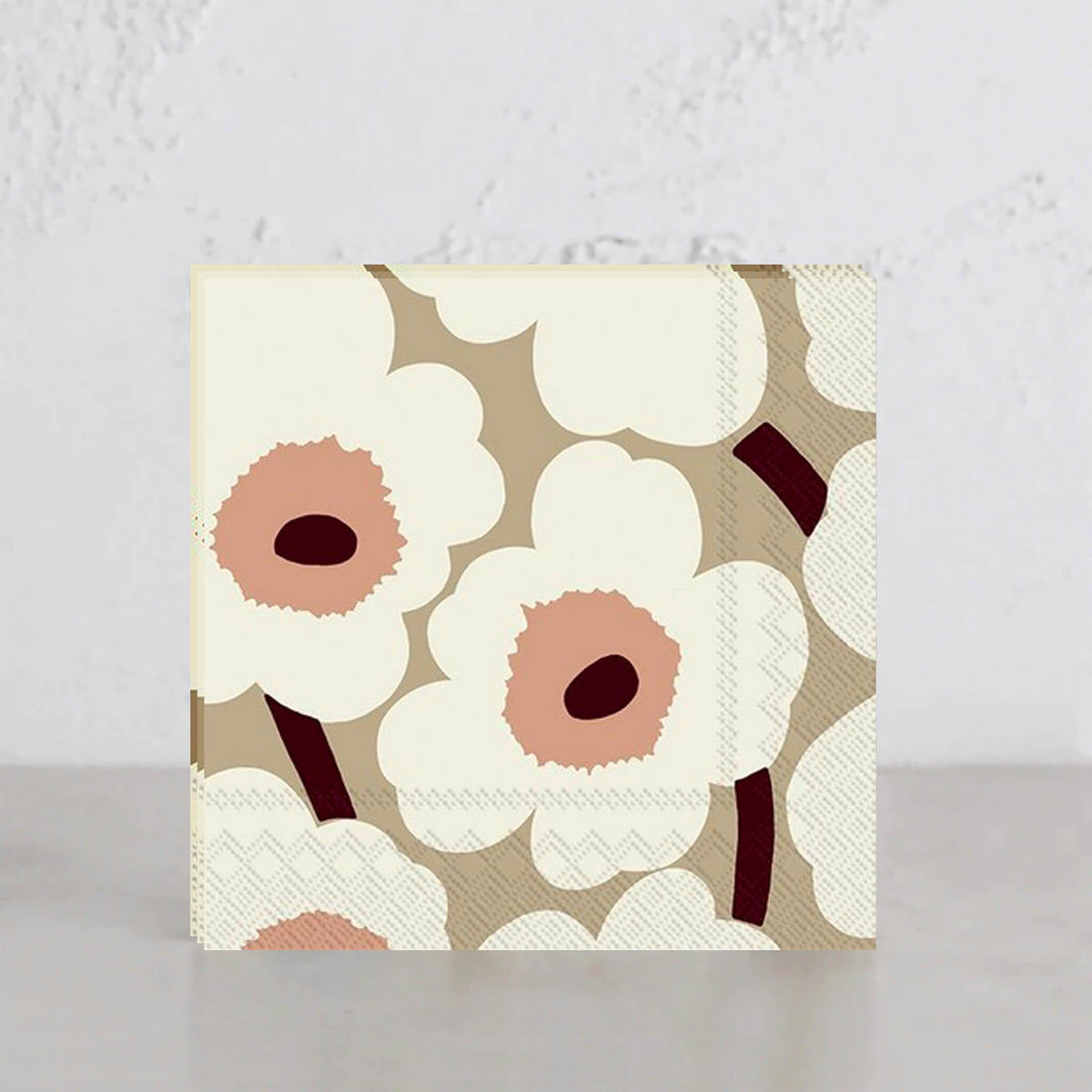 MARIMEKKO | UNIKKO PAPER NAPKINS | CREAM + DARK GREEN | LUNCH ...