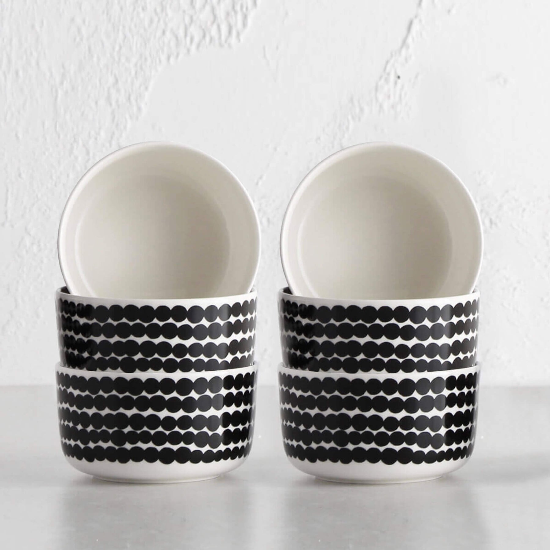 MARIMEKKO | SIIRTOLAPUUTARHA BOWL 5DL | BLACK + WHITE | BUNDLE X6 ...